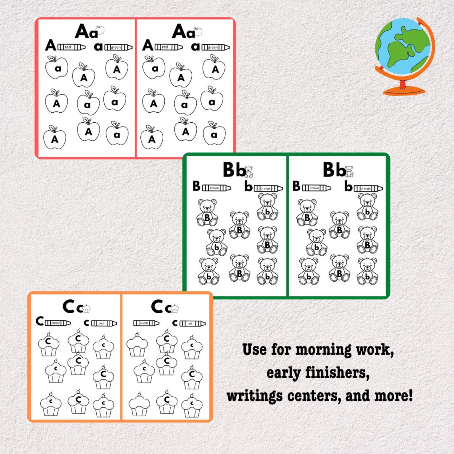ABC Coloring Pages: Color the Alphabet - Preschool Printable (PDF ...