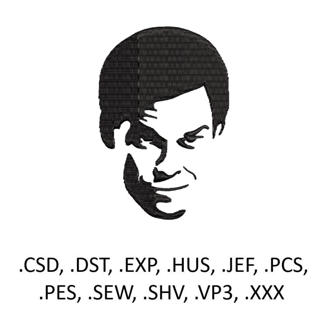 Dexter Embroidery File, 6cm (2.36") - Etsy