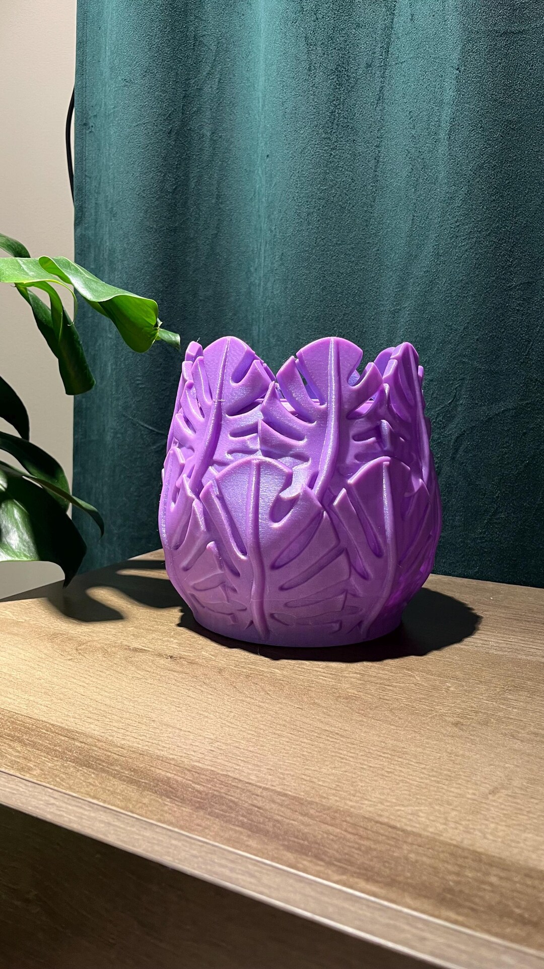 Stunning 3D Printed Monstera Leaf-inspired Planter – Angela's Amethyst ...