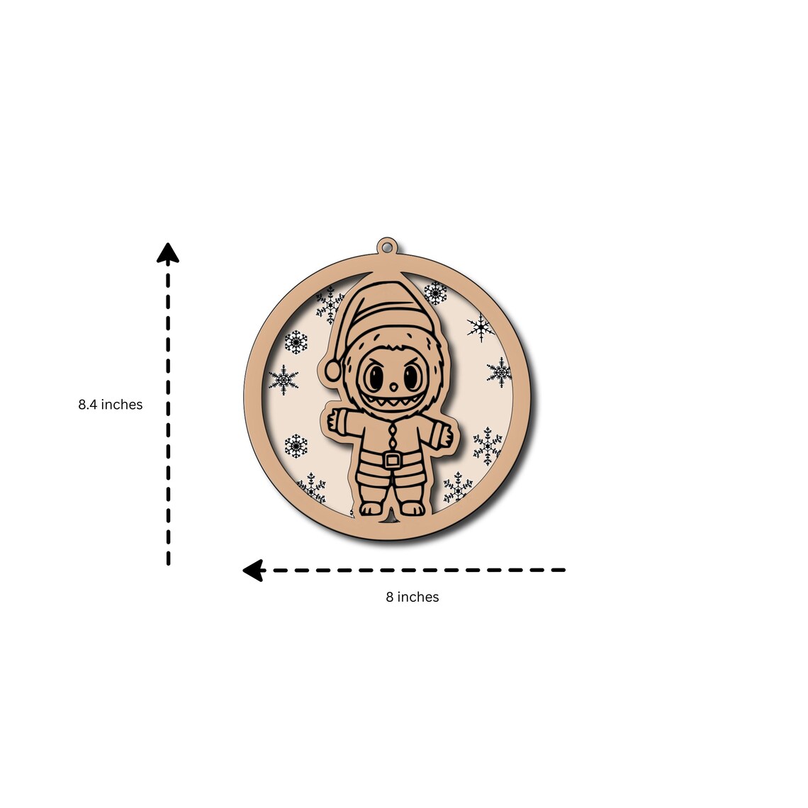 9 Christmas Character Ornaments SVG | Merry Christmas Laser Cut Files ...