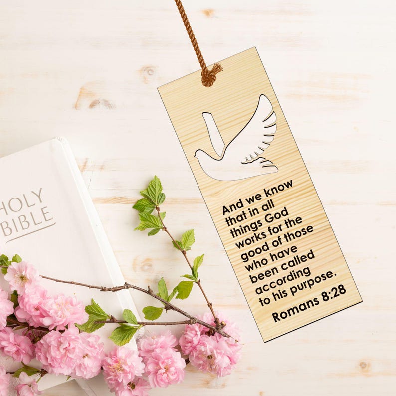 Engraved Wooden Christian Bookmarks: Religious Quotes (digital Download ...