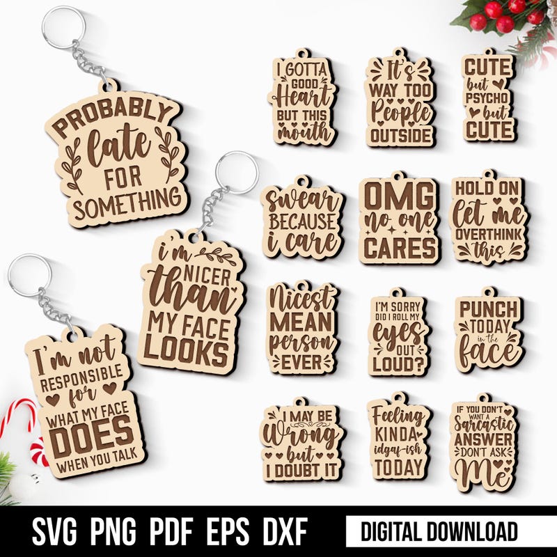 Funny Keychains - Etsy