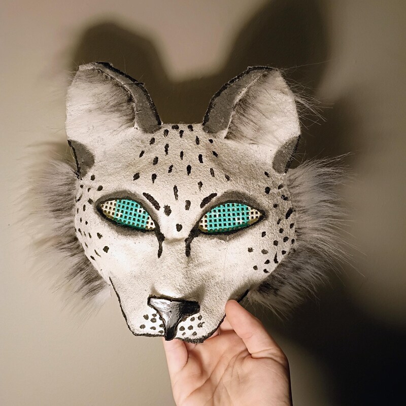 Snow Leopard Therian Mask - Etsy