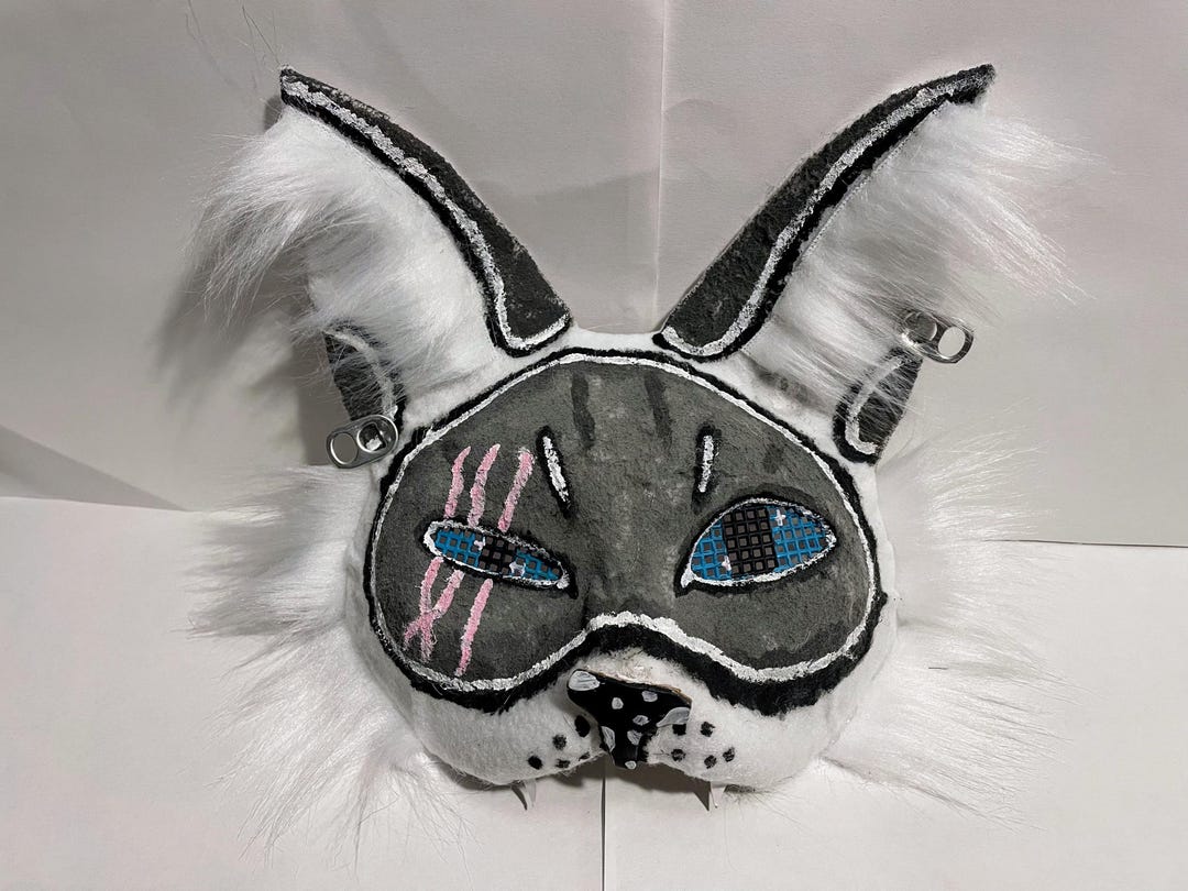 Grey Tabby Mask; Therian Cat Mask; Furry Mask; Cosplay Mask - Etsy