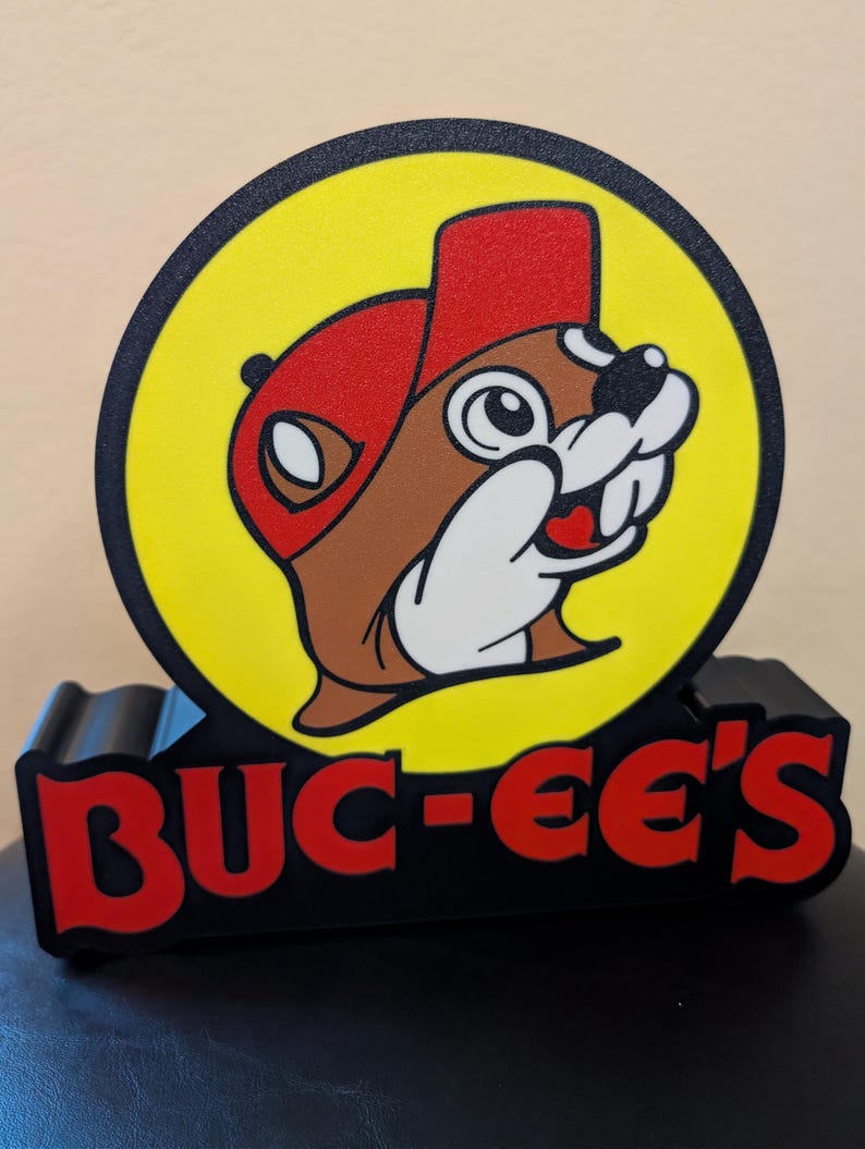 Buc-ee's LED Lightbox - 3D Printed Night Light / Desk Lamp - Etsy