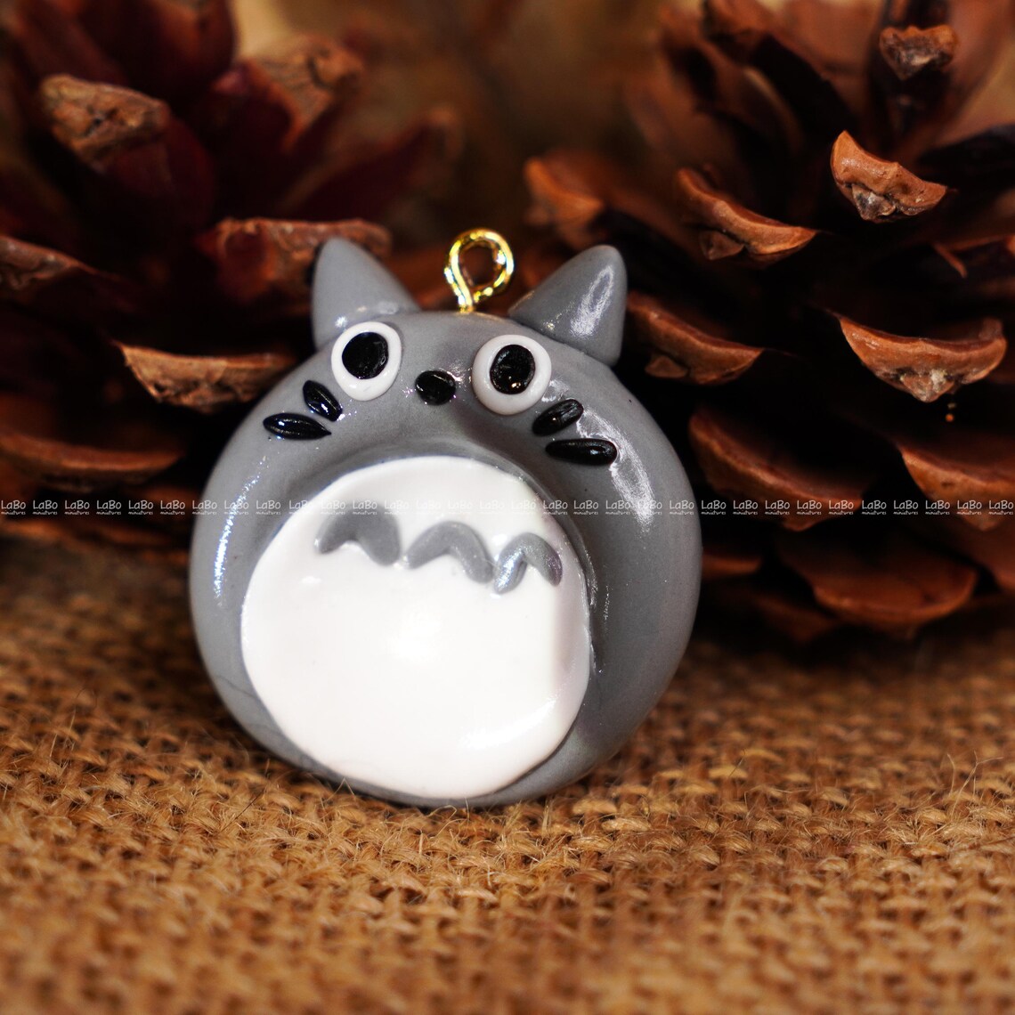 Totoro Inspired Studio Ghibli Worry Stone, Keychain, Spirited Away ...