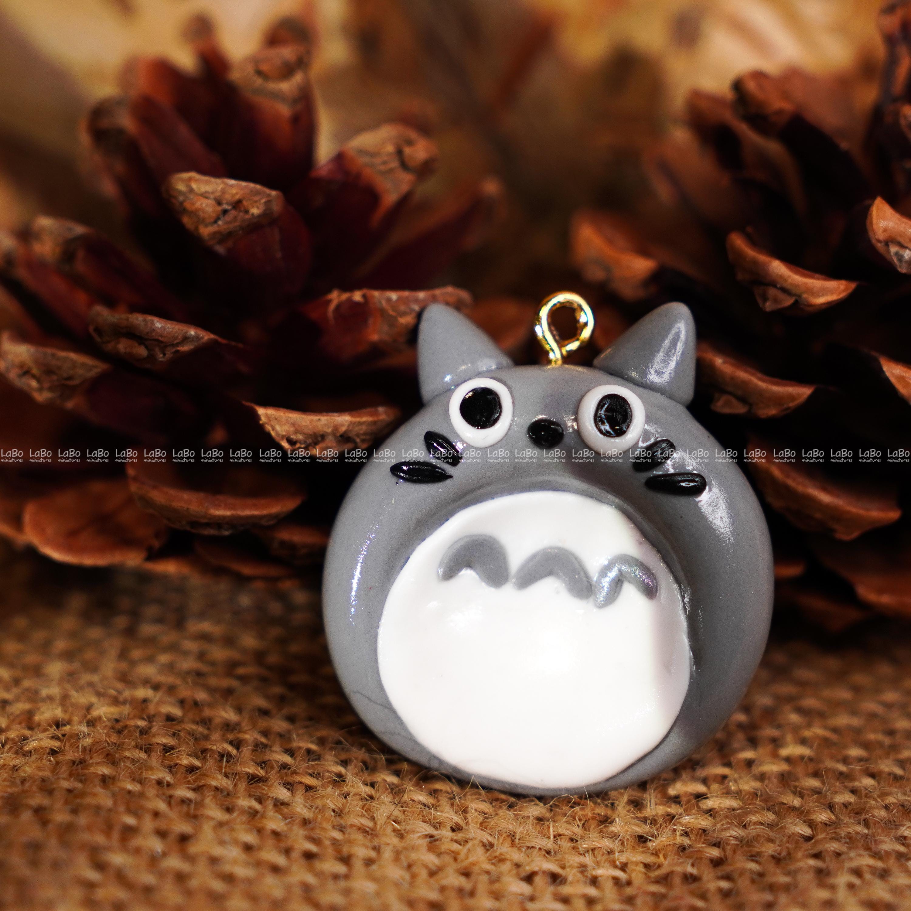 Totoro Inspired Studio Ghibli Worry Stone, Keychain, Spirited Away ...