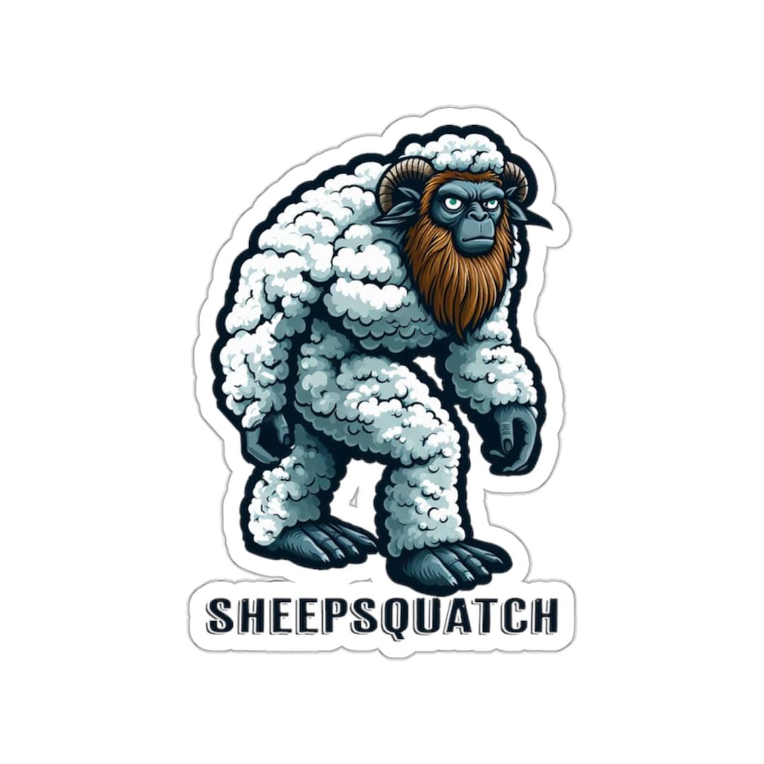 The Sheepsquatch Die-cut Sticker - Water Resistant Sticker/decal for ...