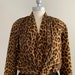 1990s Leopard Print Jumpsuit / 90s High Waist Pleated Jumpsuit With ...