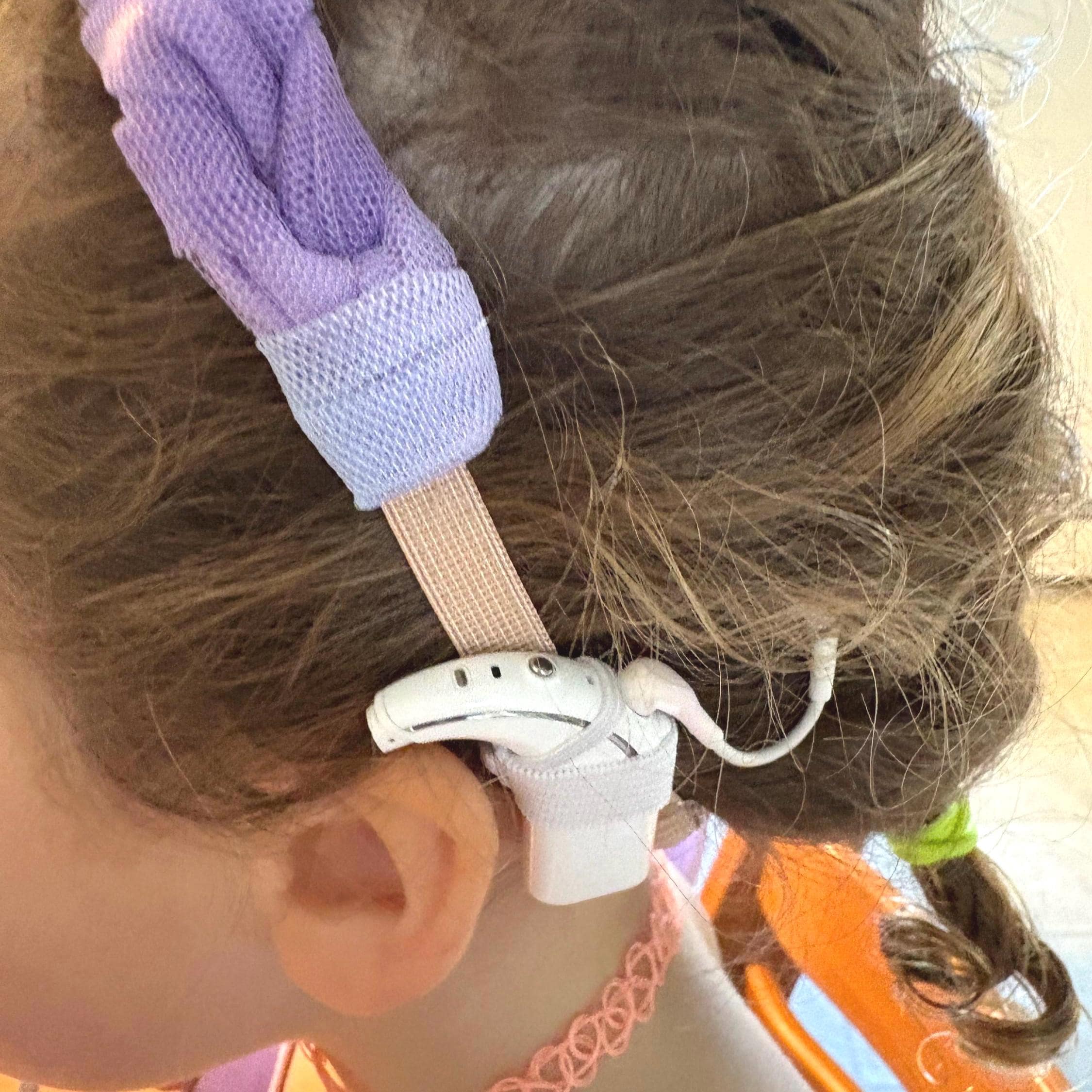 BRAIDED TULLE Cochlear Implant and Hearing Aid Headbands - Adjustable ...