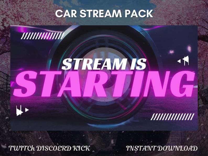 Twitch Car Overlay Pack | Vehicle Stream Graphics for Twitch, Youtube ...