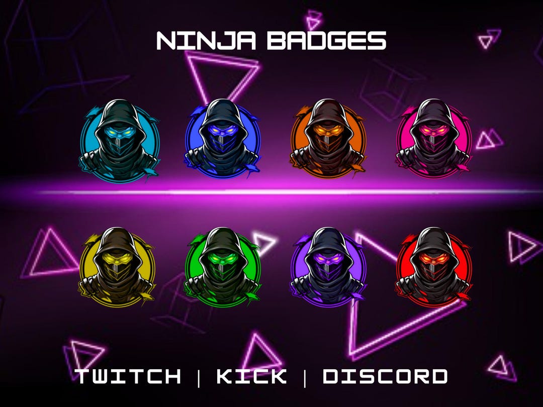 Twitch Ninja Sub Badges | Sub & Bit Badges for Twitch | Loyalty and ...