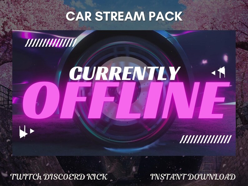 Twitch Car Overlay Pack | Vehicle Stream Graphics for Twitch, Youtube ...