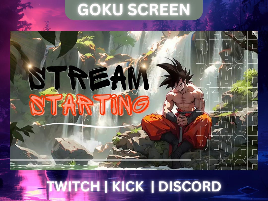 Anime Character Stream Package | Twitch Stream Panels and 4x Screens ...