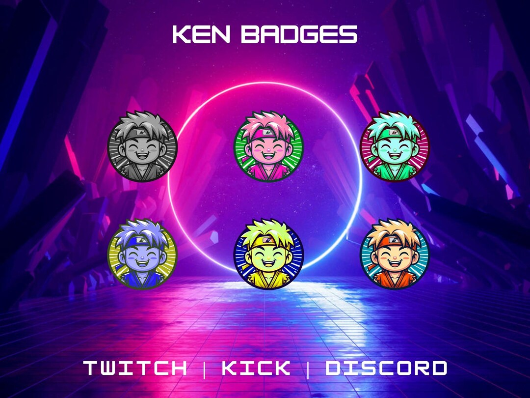 Anime Badges for Twitch, Youtube, Kick & Discord | Bit Badges | Sub ...
