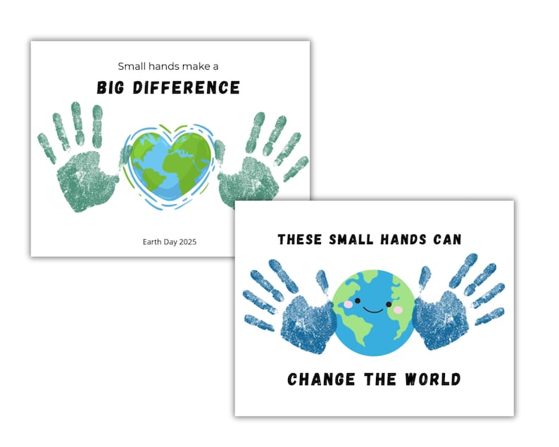 Earth Day Handprint Art, Earth Day Activity, Earth Day Printable ...