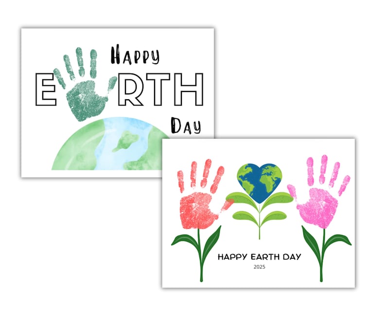 Earth Day Handprint Art, Earth Day Activity, Earth Day Printable ...