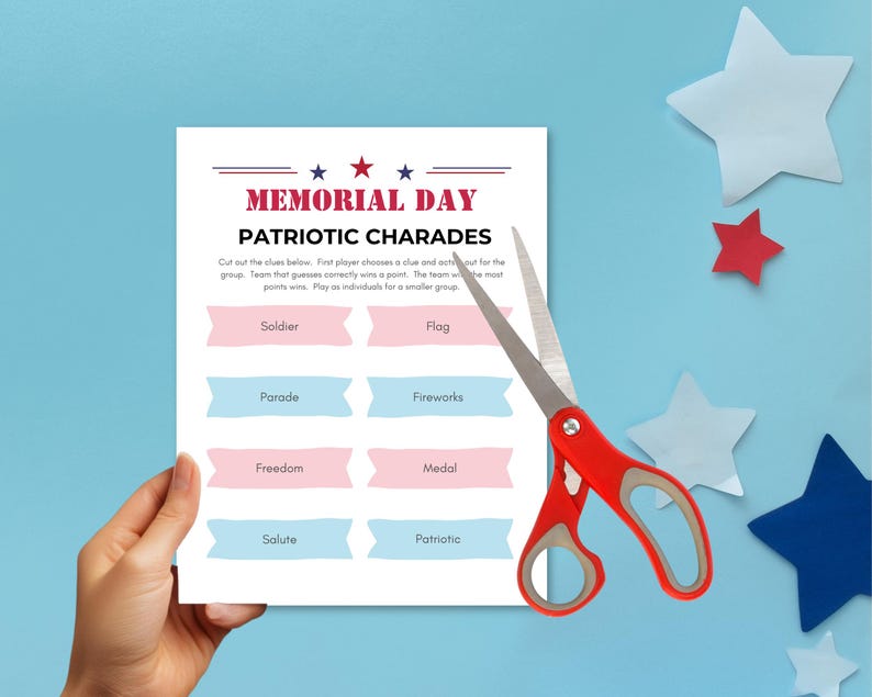 Memorial Day Games Bundle, Memorial Day Craft, Memorial Day Activities ...