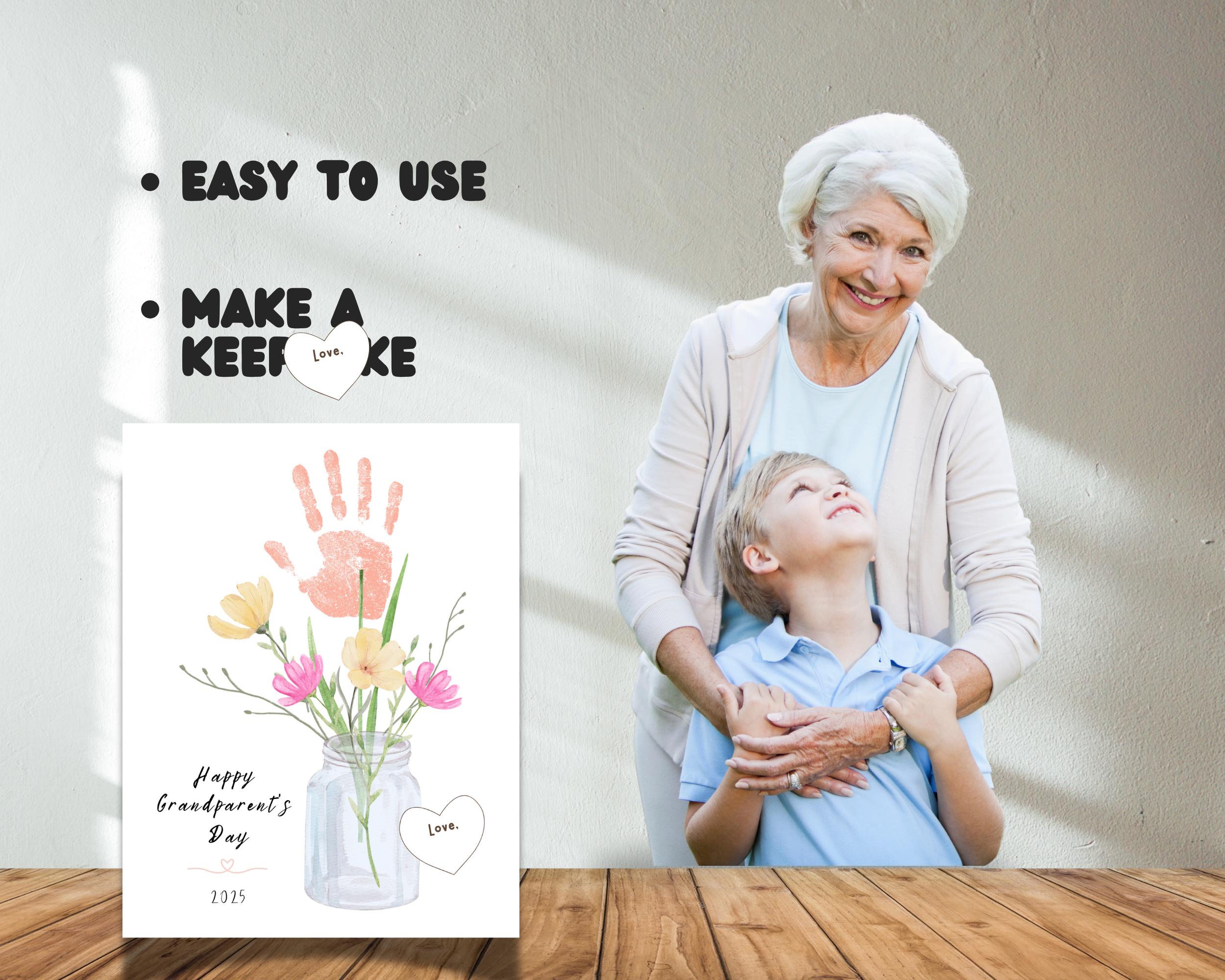 Handprint Flower Bouquet: Grandparent's Day Keepsake (PDF Download) - Etsy