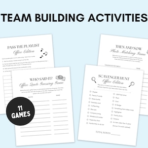 Office Team Building Game Bundle: Icebreakers & Activities (digital ...