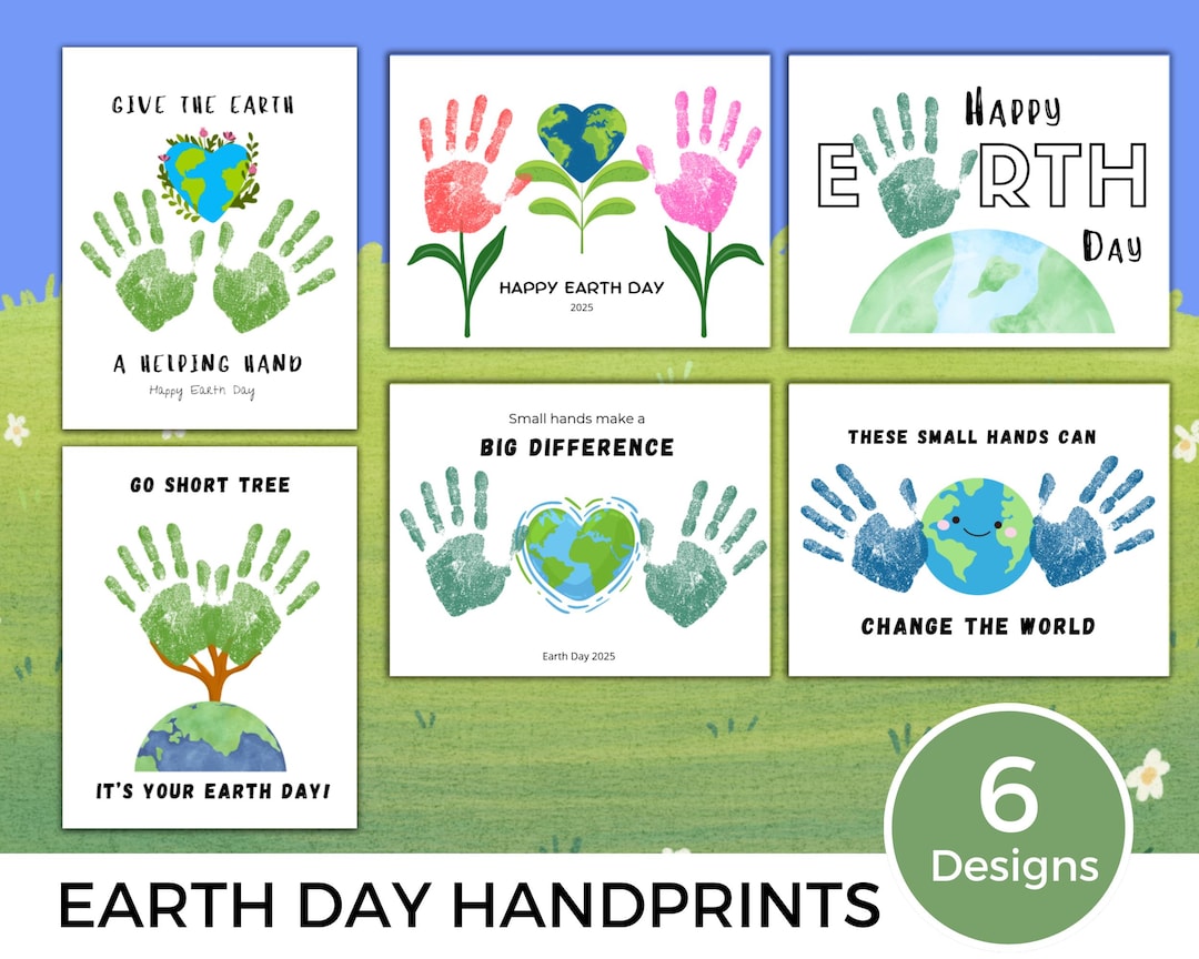 Earth Day Handprint Art, Earth Day Activity, Earth Day Printable ...