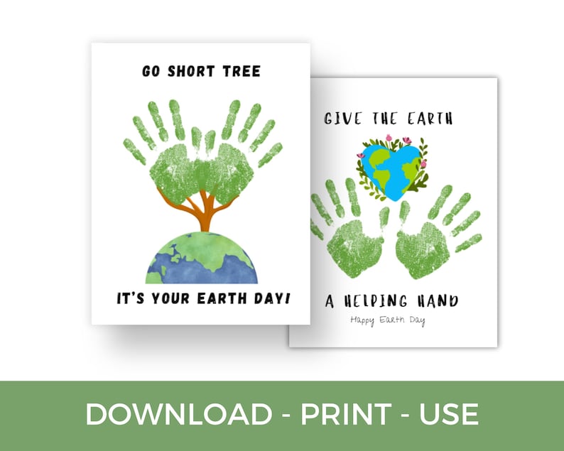 Earth Day Handprint Art, Earth Day Activity, Earth Day Printable ...