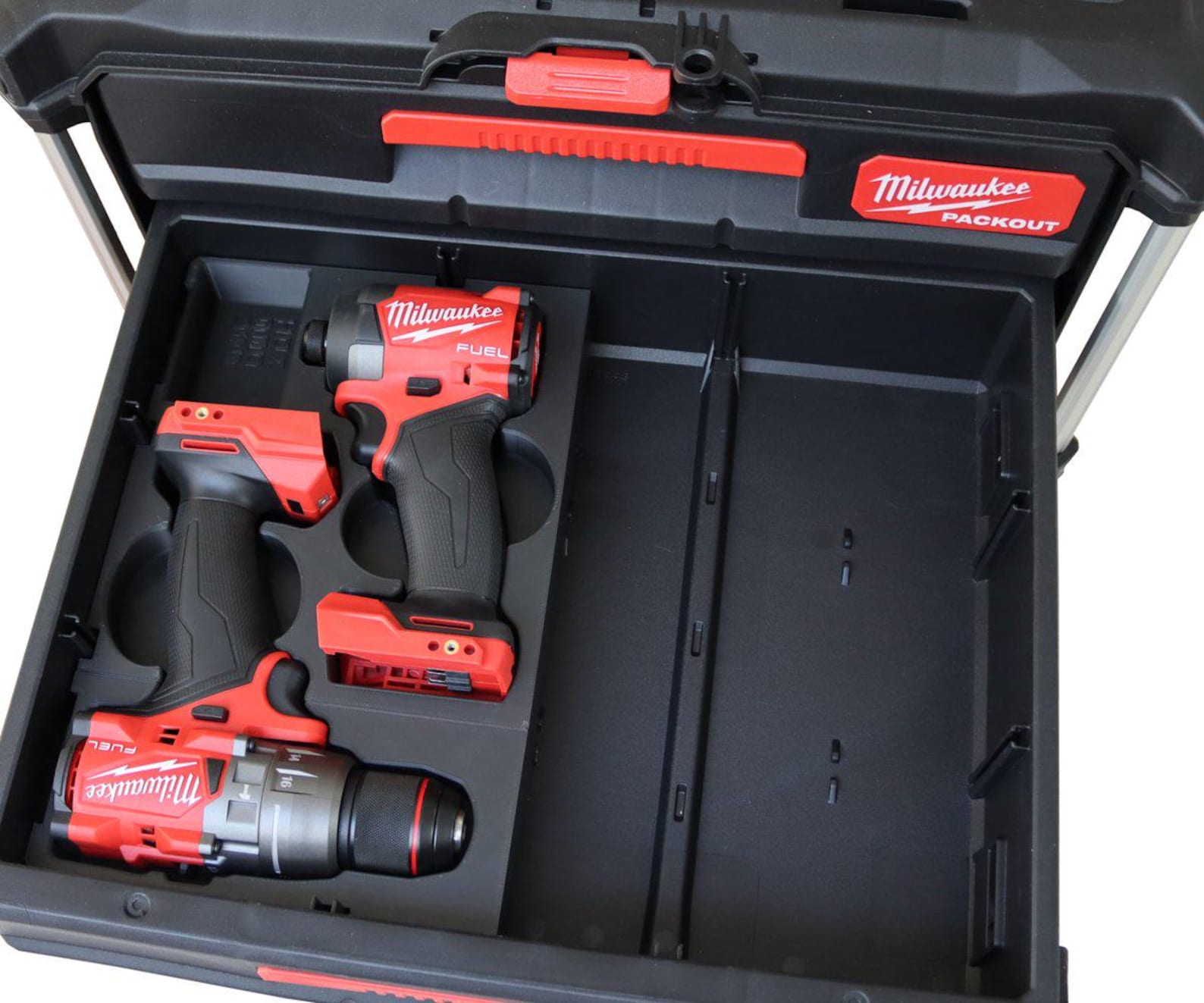 Milwaukee Packout 3/2 Drawer Insert for M18 Gen 4 Drill & Impact Set ...