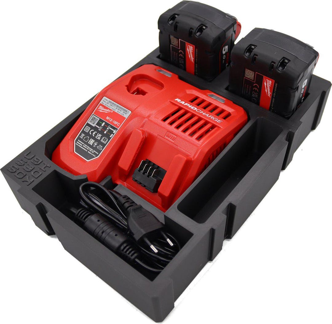Milwaukee Packout Insert Charger / 2x 5.0 Ah Batteries - Etsy