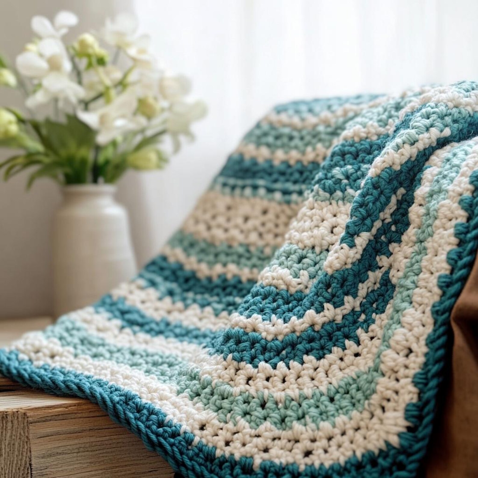 Enchanted Bead Crochet Blanket Pattern, Crochet Blanket Pattern, Easy ...