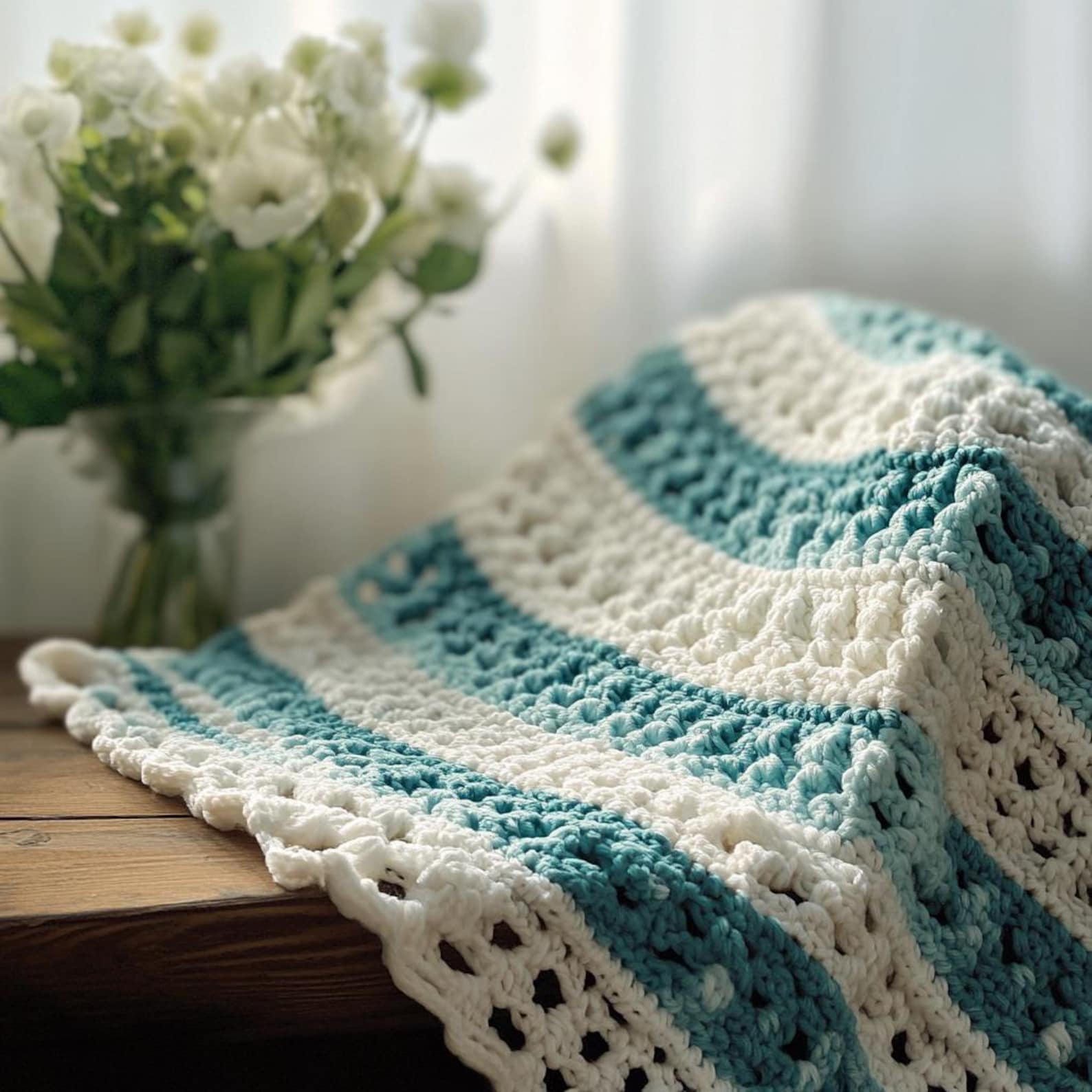 Enchanted Bead Crochet Blanket Pattern, Crochet Blanket Pattern, Easy ...