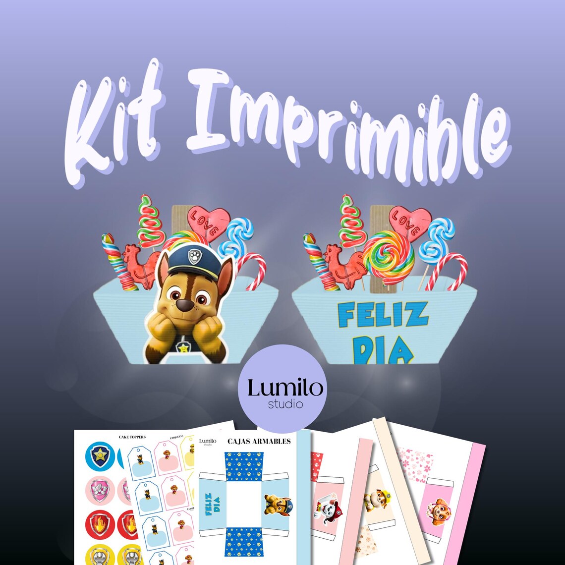 Children's Day Printable | Birthday Party Favor | DIY Treat Box | Candy ...