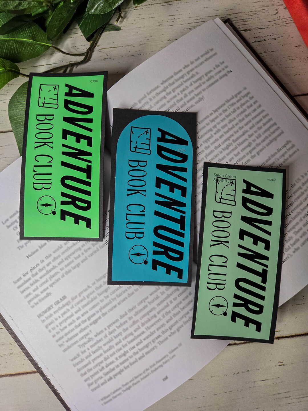 Handmade Colorful Adventure Book Club Bookmarks - Etsy