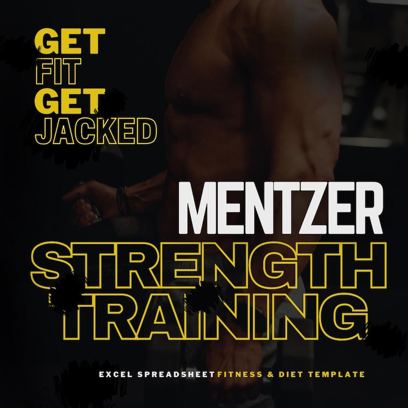Mentzer Strength Training Excel Spreadsheet Template - Etsy