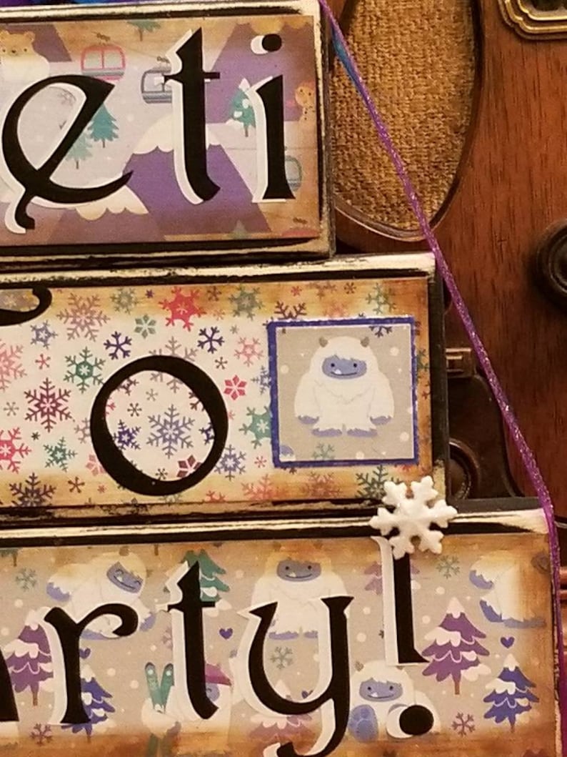 Winter Decor Winter Sign Skiing Sign Yeti Sign Winter | Etsy