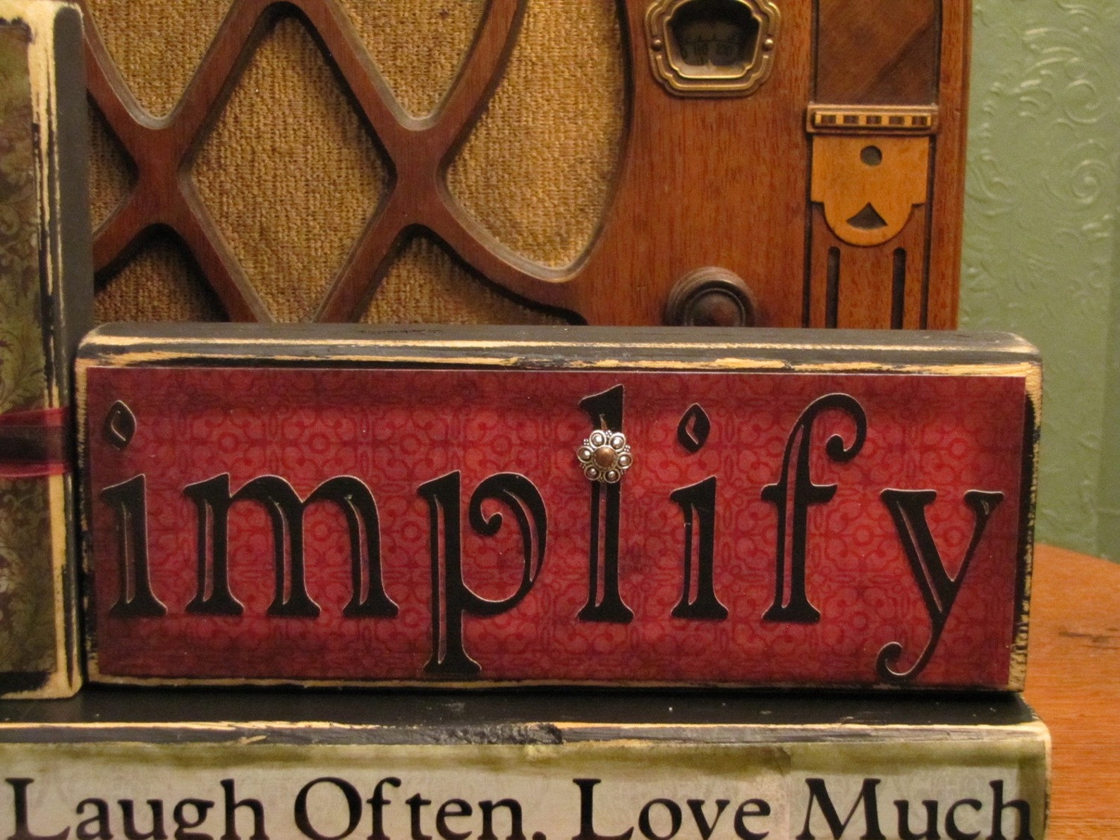 Customized Simplify Sign Live Simply Laugh Often Love Much - Etsy