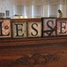 Blessed Word Block Home Decor Religious Sign - Etsy