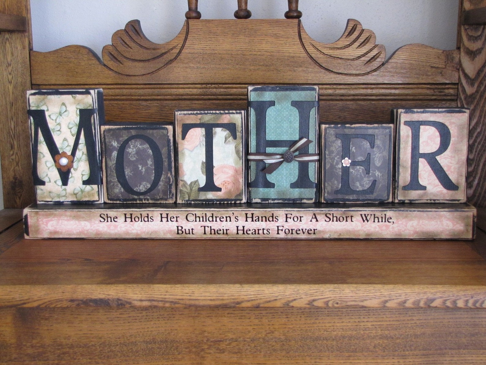 Mom Sign, Mother Gift, Mothers Day Gift, Gift for Mom, Word Blocks ...