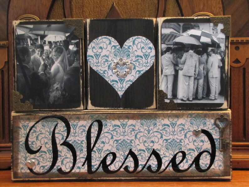 Blessed Sign Photo Blocks Sign Blessed Photo Blocks - Etsy