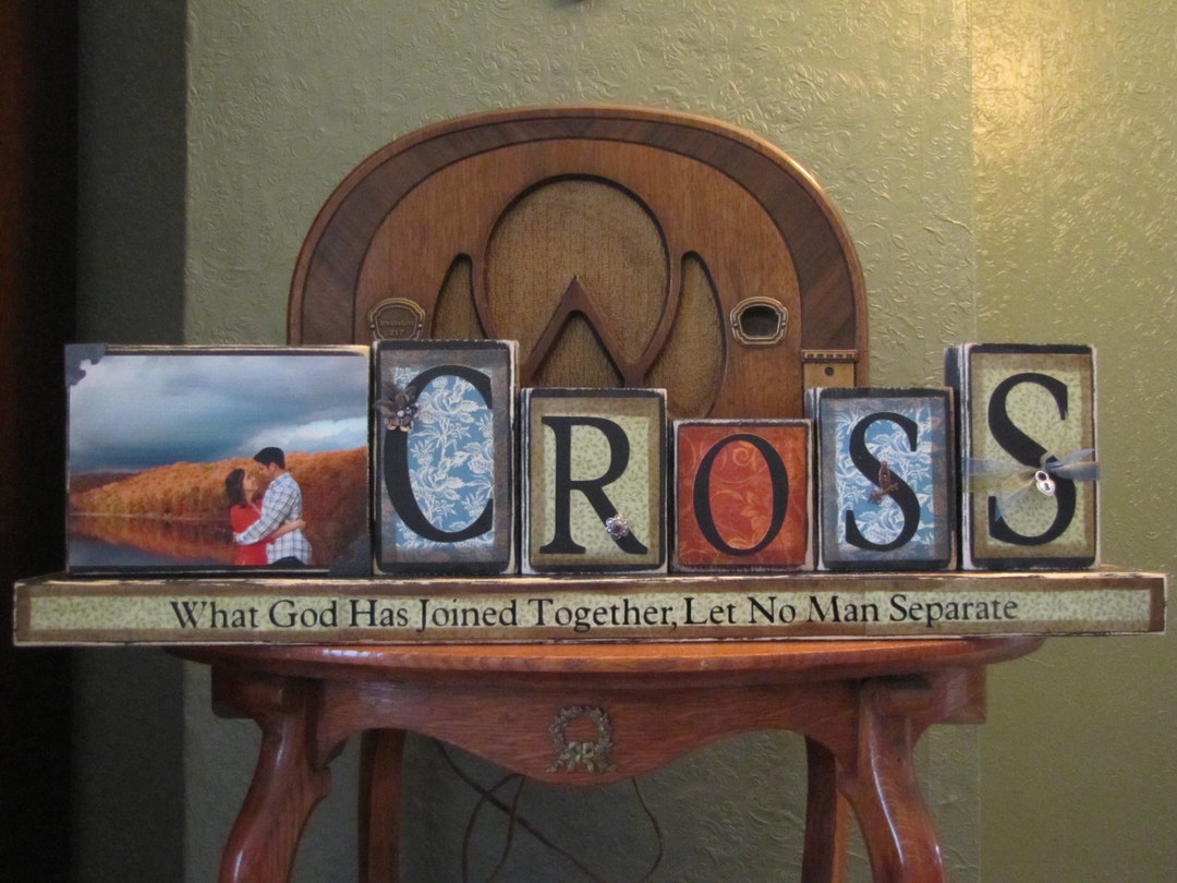 Family Name Blocks - Etsy