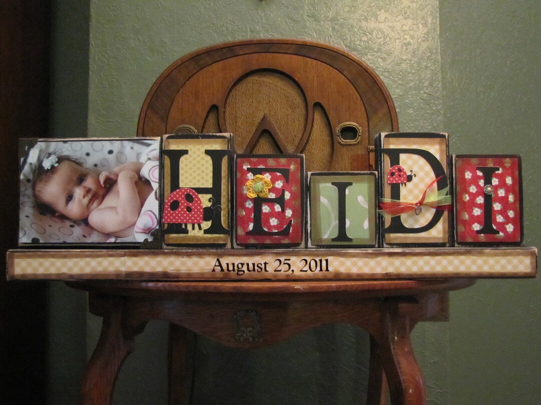 Personalized Baby Gift, Baby Girl Name Sign, Customized Name Word ...
