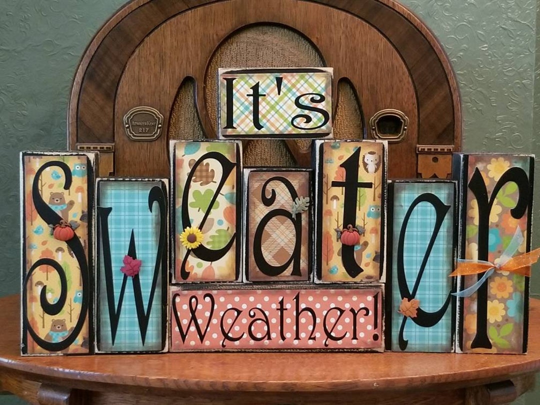 Fall Sign, Fall Decor, Fall Decoration, Pumpkin Sign, Fall Blocks ...