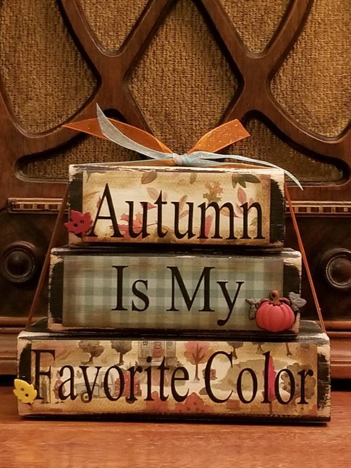Autumn is My Favorite Color Stacker, Fall Sign, Fall Decor, 4.5" Tall X ...