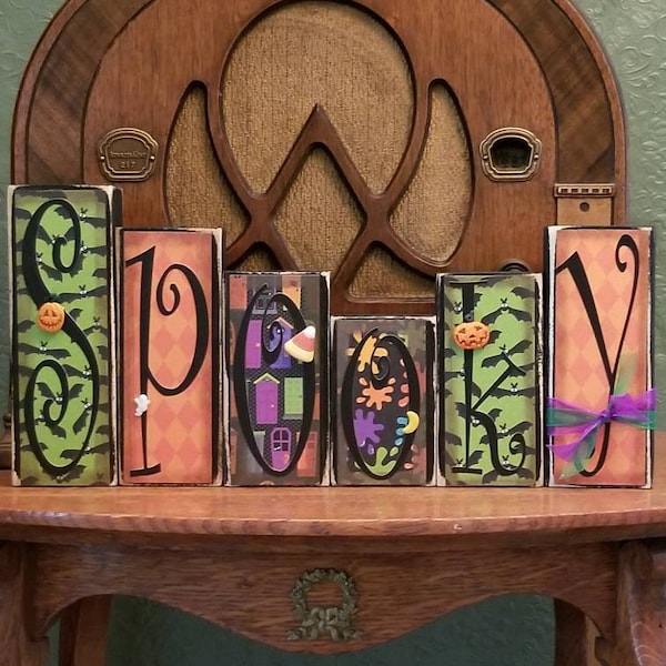 Halloween Blocks - Etsy