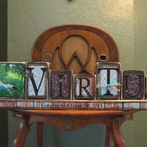 Family Name Blocks - Etsy