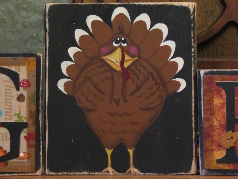 Gobble Thanksgiving Sign Word Blocks | Etsy