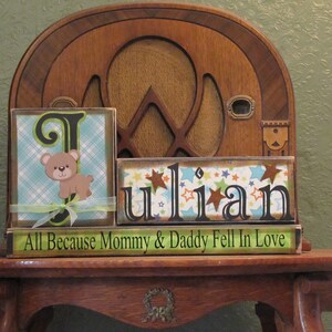 Personalized Baby Gift Customized Boys Name Sign Birth Announcement ...