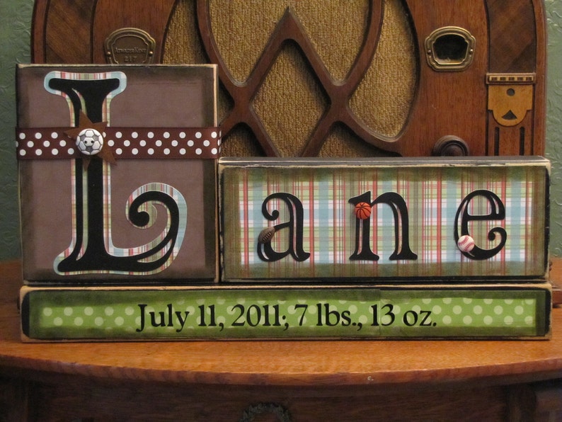 Personalized and Customized Boys Name Sign Baby Name Sign Birth ...