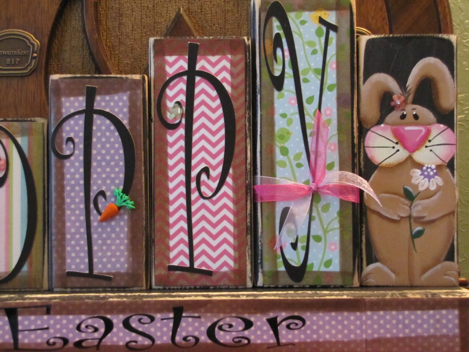 Easter Sign, Easter Decor, Easter Blocks, Spring Decor, Spring Sign ...