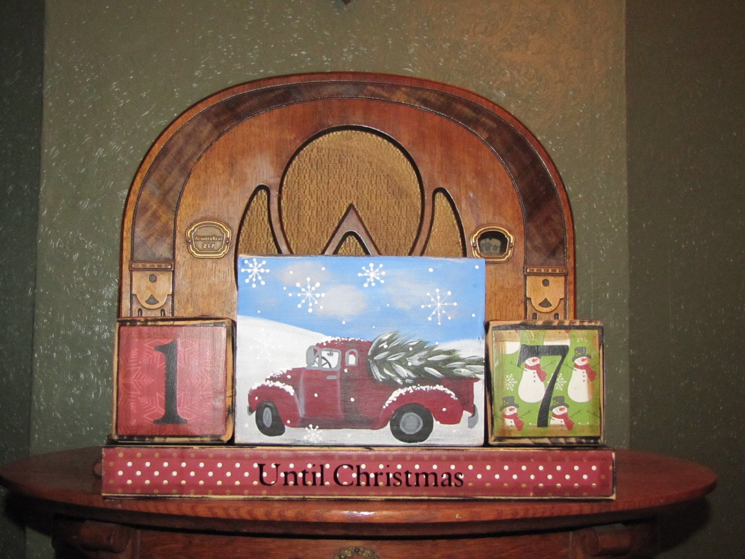 Christmas Countdown Blocks Advent Calendar Christmas - Etsy