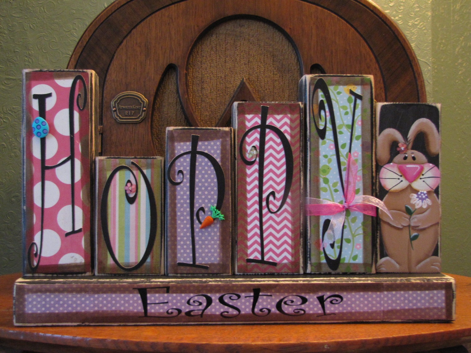 Easter Sign Easter Decor Easter Blocks Spring Decor Spring | Etsy